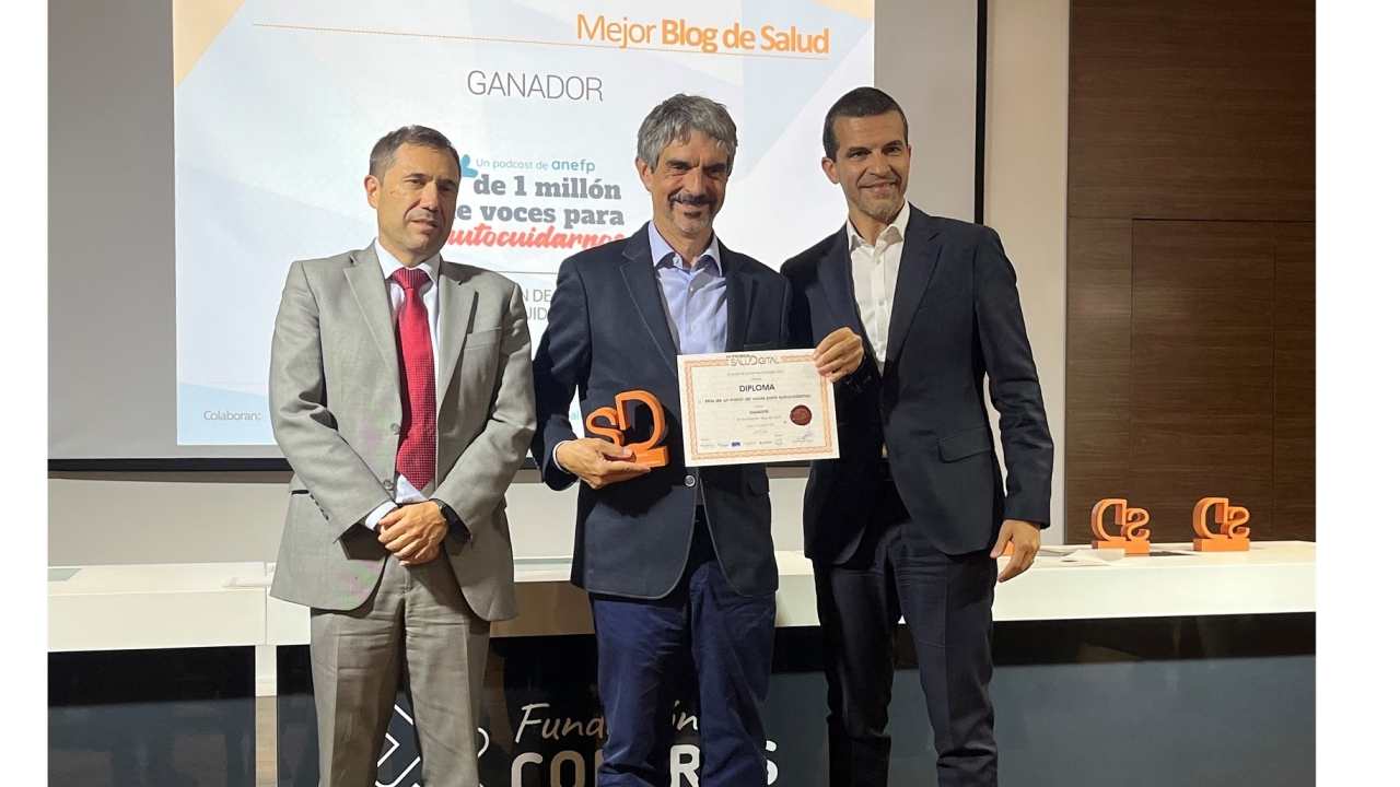anefp, galardonada en los premios SaluDigital por su podcast ‘Más de 1 millón de voces para ...